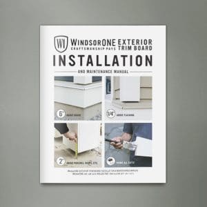 Installation Instructions and Maintenance for Products | WindsorONE