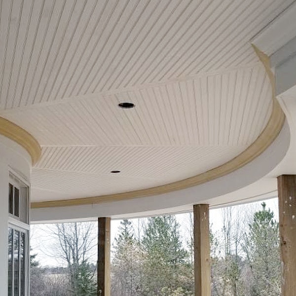 Beaded Porch Lid Around a Curve - WindsorONE