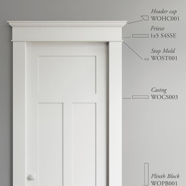 Historical Classical Craftsman Door - WindsorONE